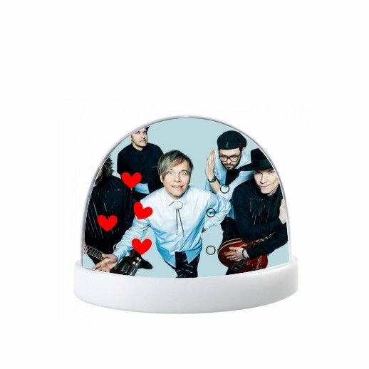 Водяной шар Мумий Тролль №3, Блестки-сердечки