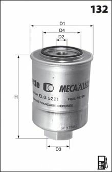Фильтр топливный MECAFILTER ELG5452