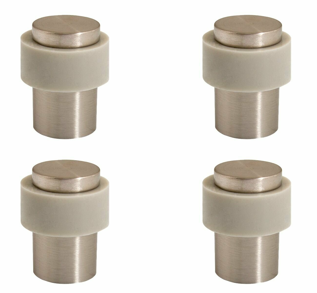 Упор дверной Fuaro (Фуаро) напольный DS-14 SN матовый никель (комплект 4 штуки)