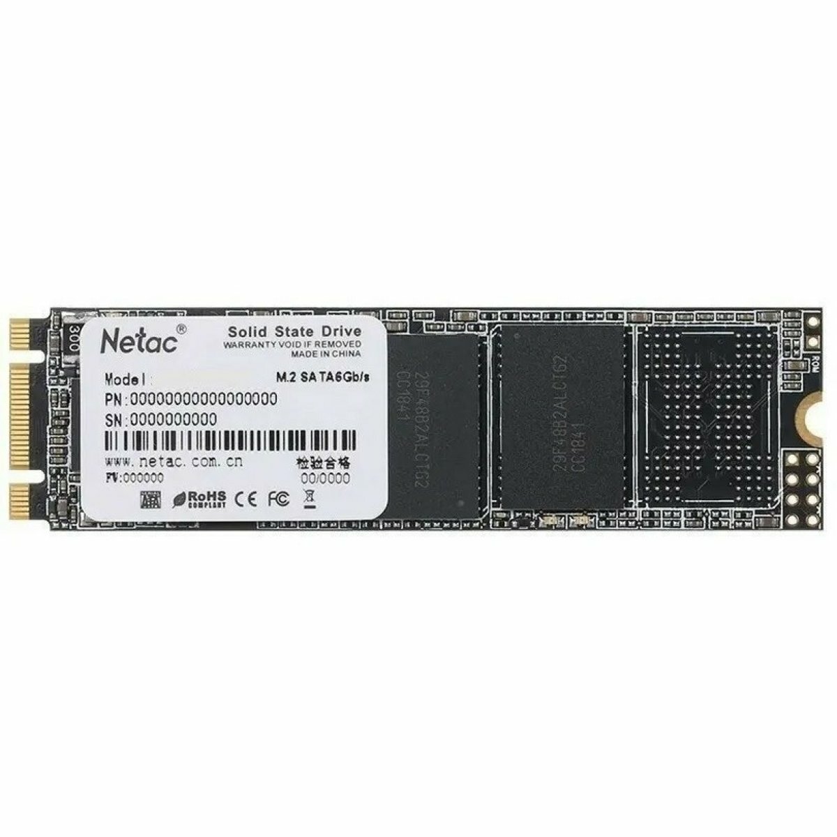 Накопитель SSD Netac M.2 N535N 2000 Гб SATA III NT01N535N-002T-N8X