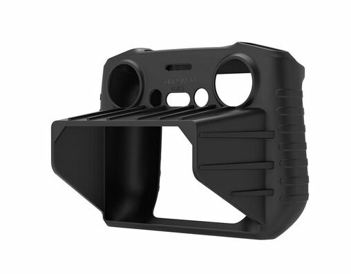Защитный силиконовый чехол пульта DJI RC2/AIR 3/AIR 3S с козырьком (Черный)