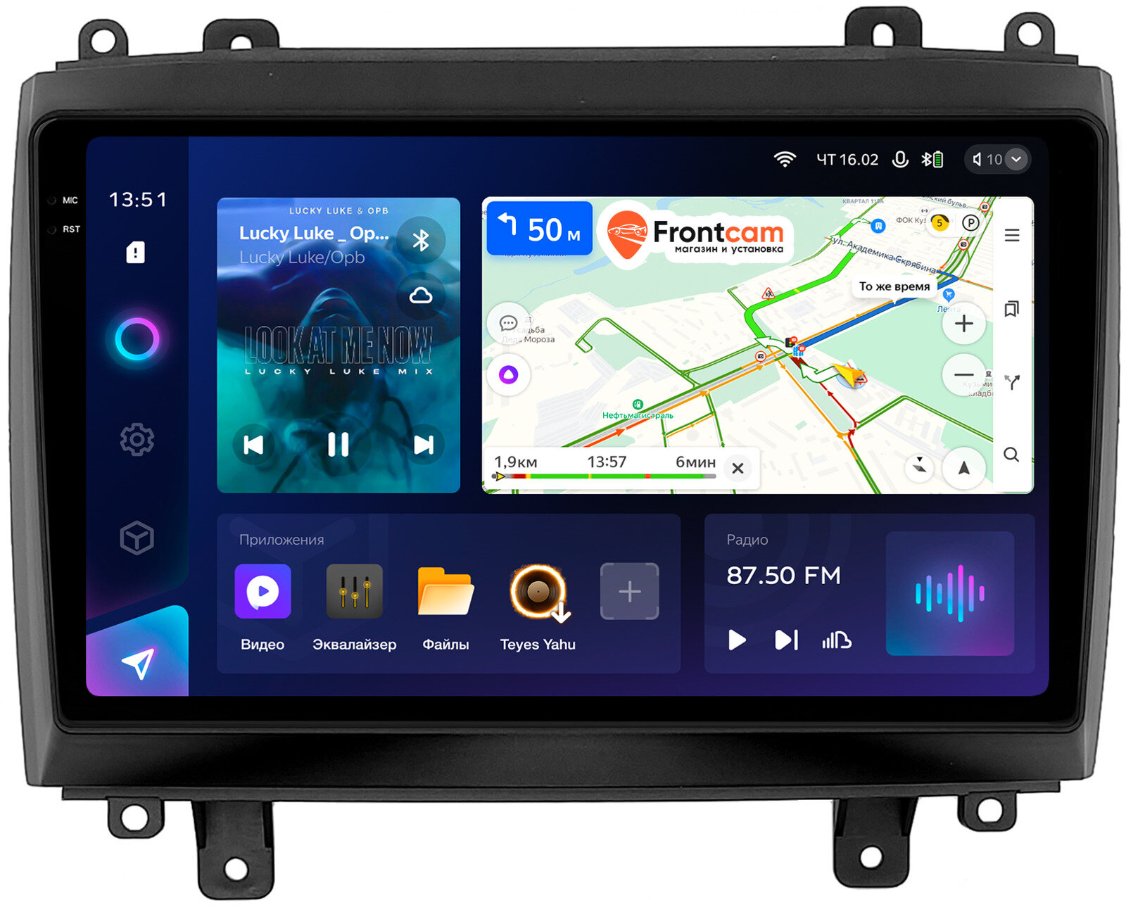 Штатная магнитола Teyes CC3 2K 6/128 10.36" RM-10-3528 Cadillac CTS, SRX 2003-2009 Android 10 (4G-SIM, DSP, QLed)