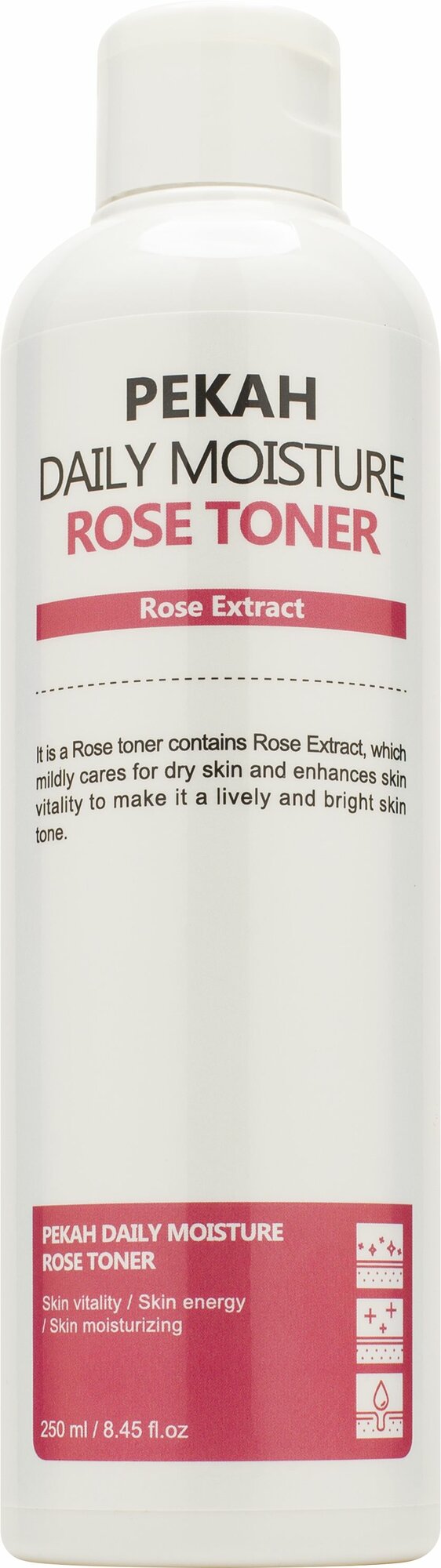 PEKAH Увлажняющий тонер для лица Корея с цветочной водой дамасской розы, 250мл. Корейская косметика.