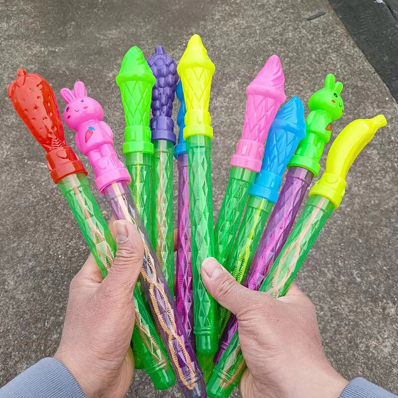 Палочка игрушки Горячая Распродажа мультфильм пузырь палку Детская пузырь воды Западный меч Электрический