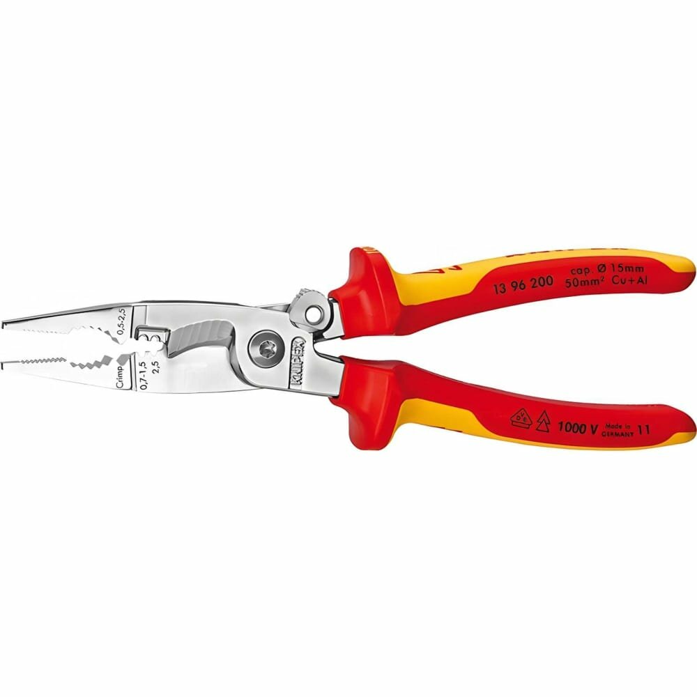 Инструмент для снятия изоляции Knipex KN-1396200, профессиональный, для проводов до 2,5 мм², VDE