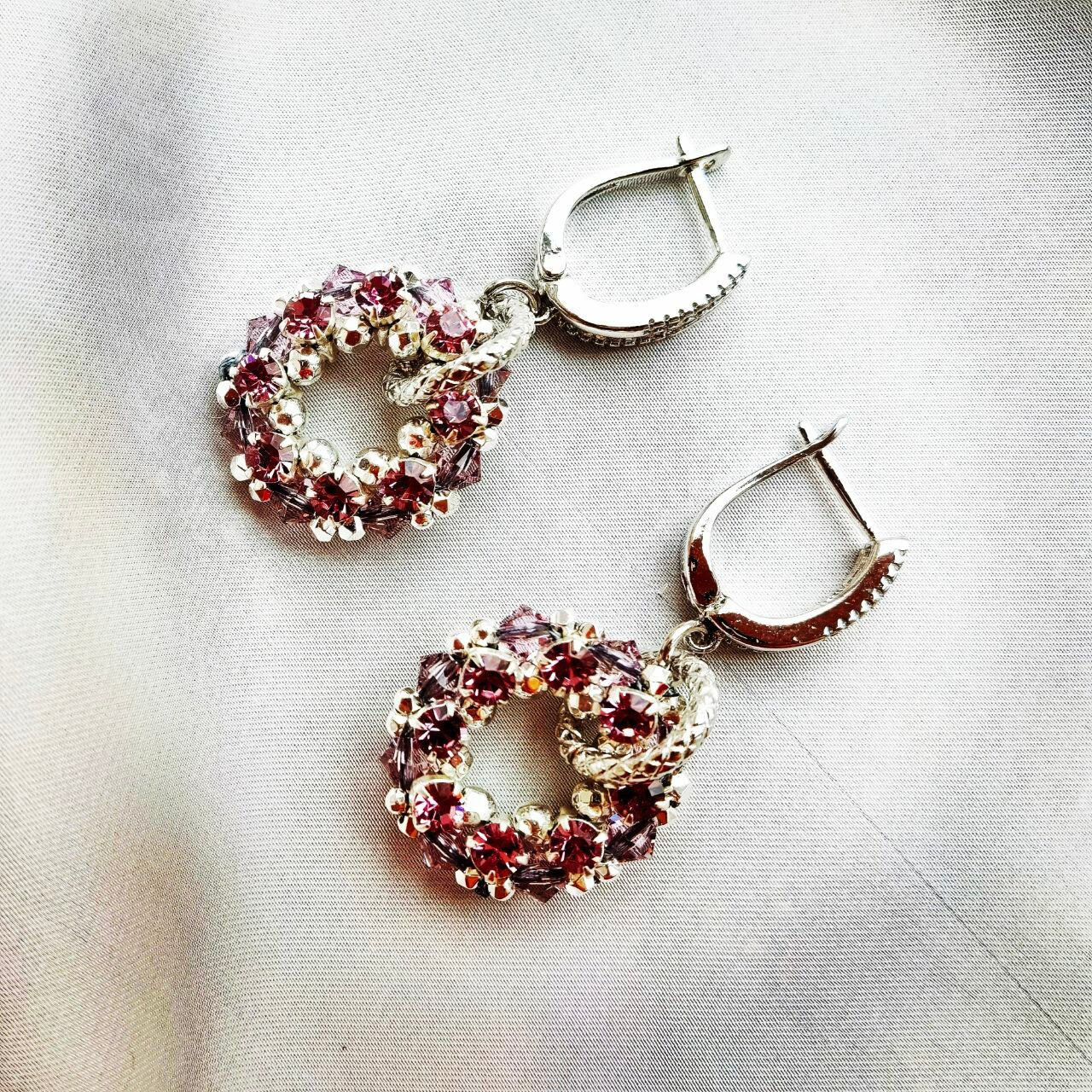 Серьги, кристаллы Swarovski