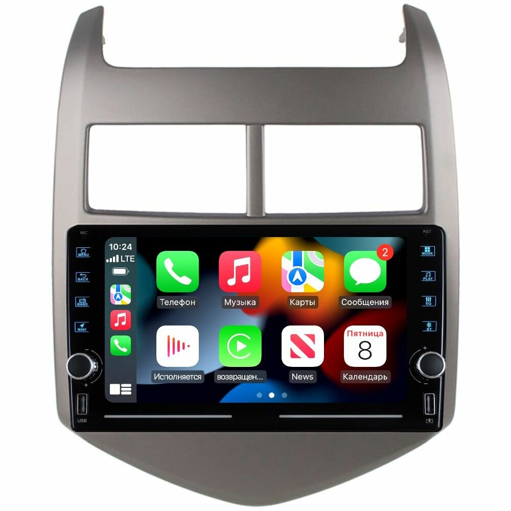 Магнитола R320 Шевроле Авео T300 Chevrolet Aveo II 2011-2015 - Android 13 - Память 2+32Gb - CarPlay + Android Auto - IPS экран - Кулер