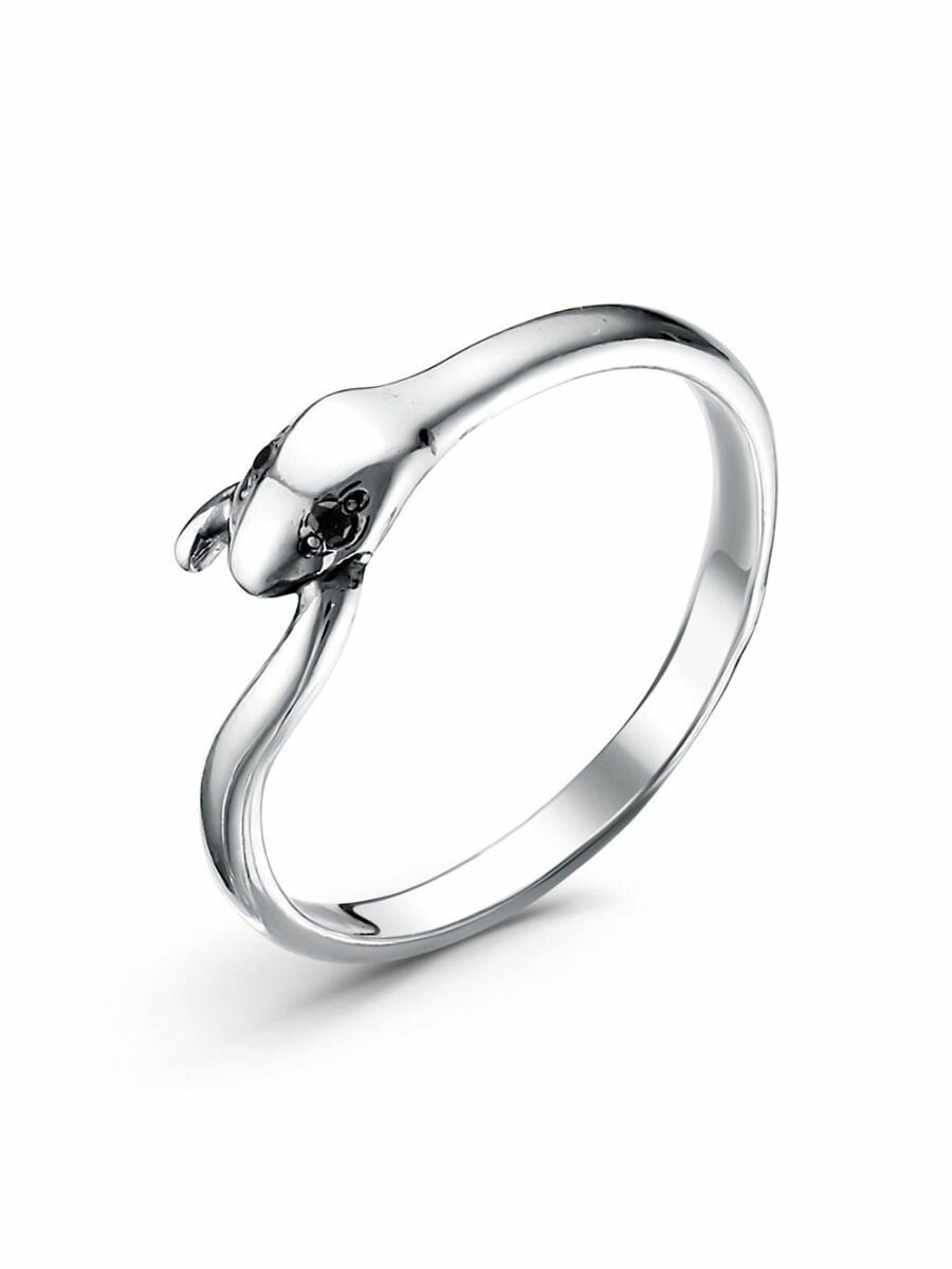 Кольцо, серебро, 925 проба, фианит