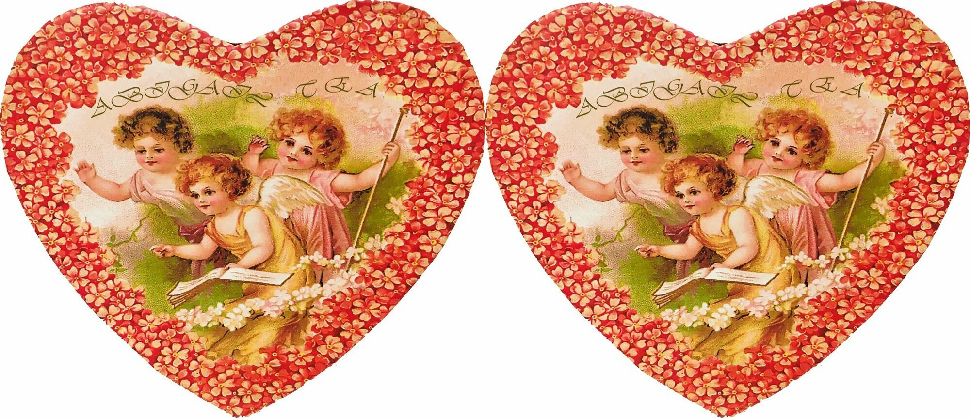 Abigail Чай черный листовой Валентинка Сердце красное 50 г, 2 шт