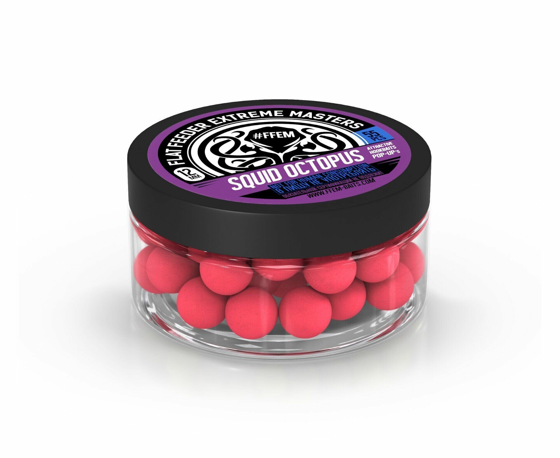 Бойлы плавающие FFEM Pop-Up Squid Octopus 12mm