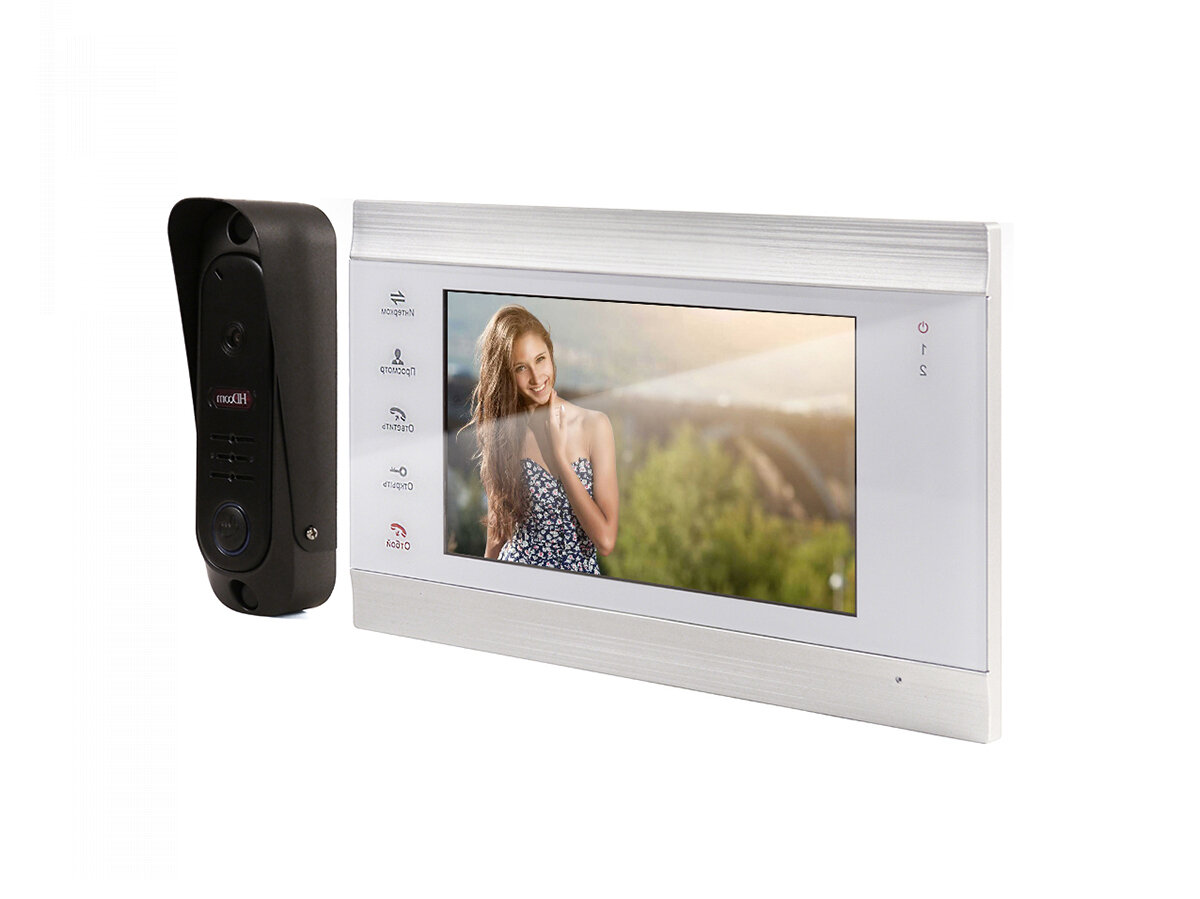 Wi-Fi AHD видеодомофон высокого разрешения - W706AHD-IP HDcom (W6169EU) (Приложение Tuya Smart на русском, удаленное оповещение через интернет, зап