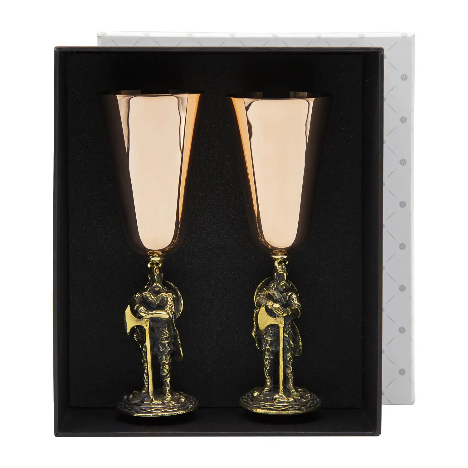 Набор рюмок для водки Удалые викинги (с чернением)