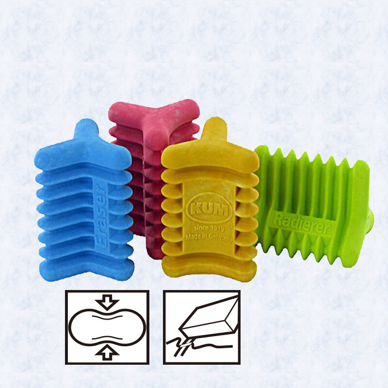 Мягкий треугольник KUM Softie Tri, ультрачистый ластик, геометрический, желтый, ПЭТ, 3×3,5 см