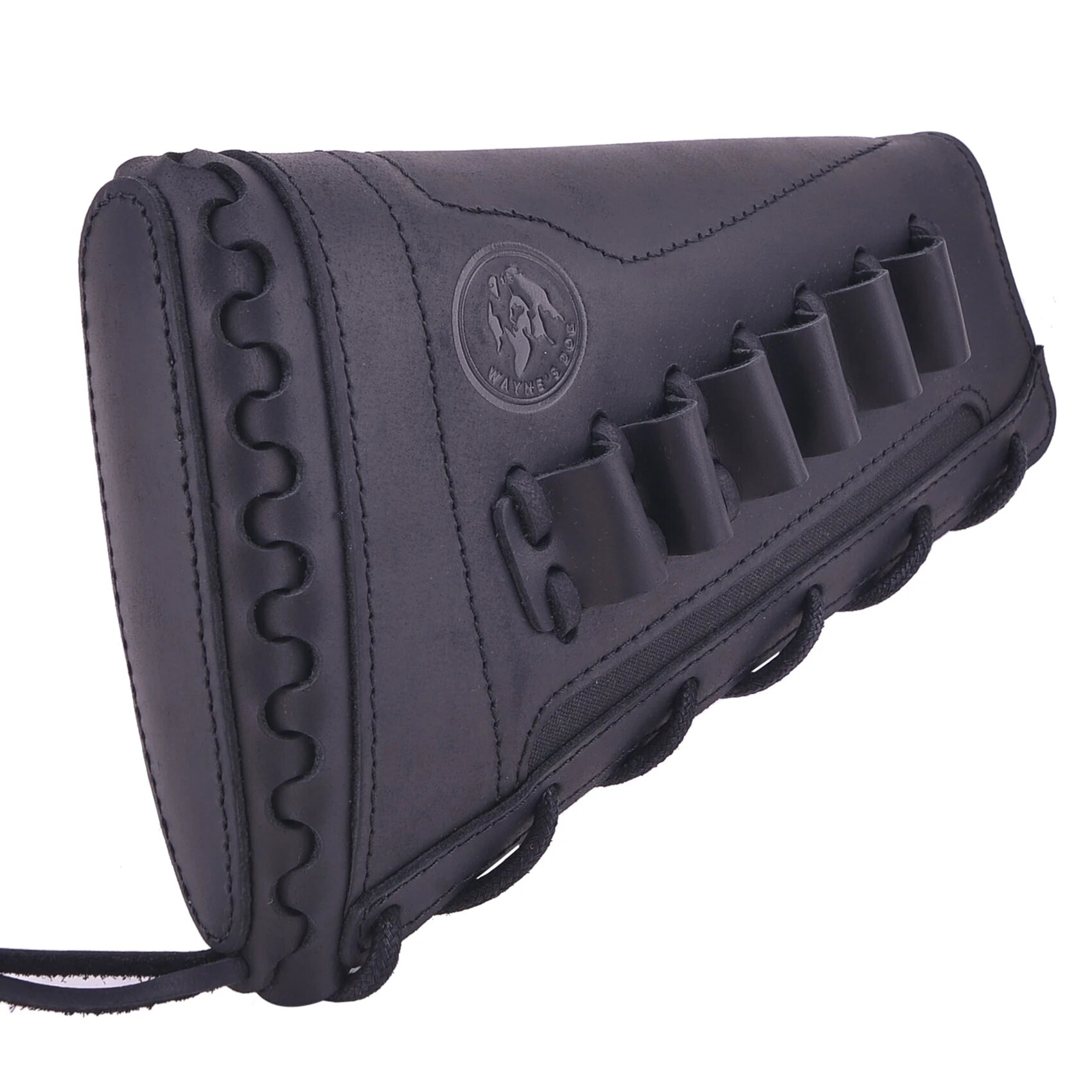 Кожаная подставка для приклада винтовки, коричневый/черный Черный, Black(.308 30-06)