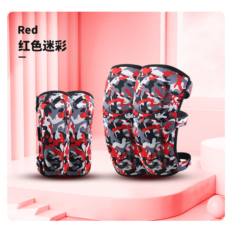 Детские велосипедные наколенники и налокотники Topwise, красные, для катания на роликах, размер один