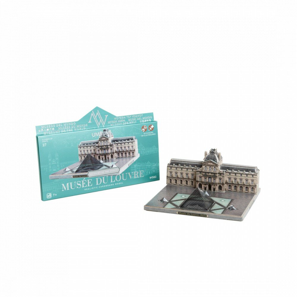 Сборная модель из картона Умная Бумага Музей Лувр. Париж УмБум582