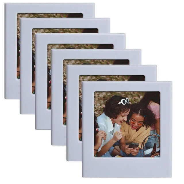 Магнитные фоторамки Erilles для Fujifilm Instax SQUARE 6pcs Silver White