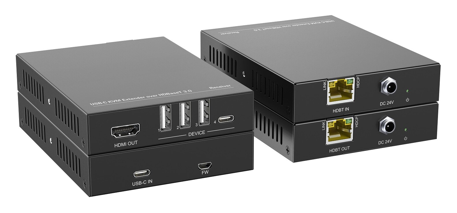 AV-BOX TPUH650 HDBaseT 3.0 удлинитель сигналов USB-C и KVM