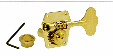 Колки 4 в линию для бас-гитары облегченные GOTOH GB640, золото