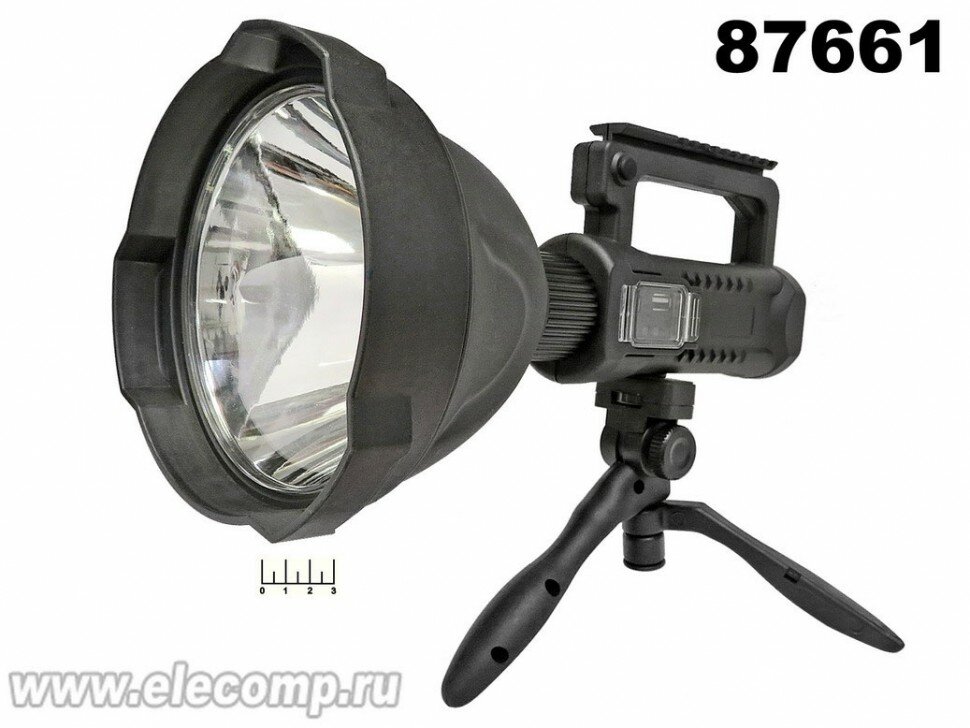 Фонарь-прожектор + кемпинг с креплением 4 режима (з/у micro USB) W590 P70.2