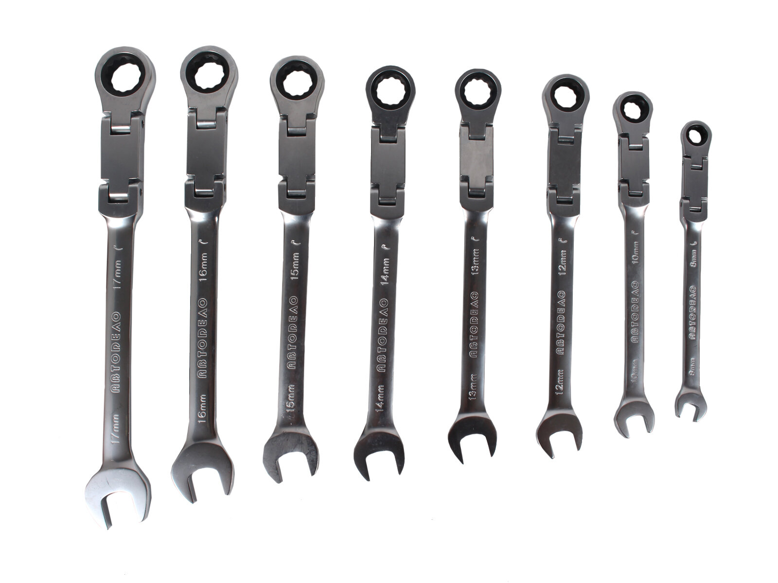 Набор ключей АвтоDело комбинированных трещеточных 8 предметов 30227