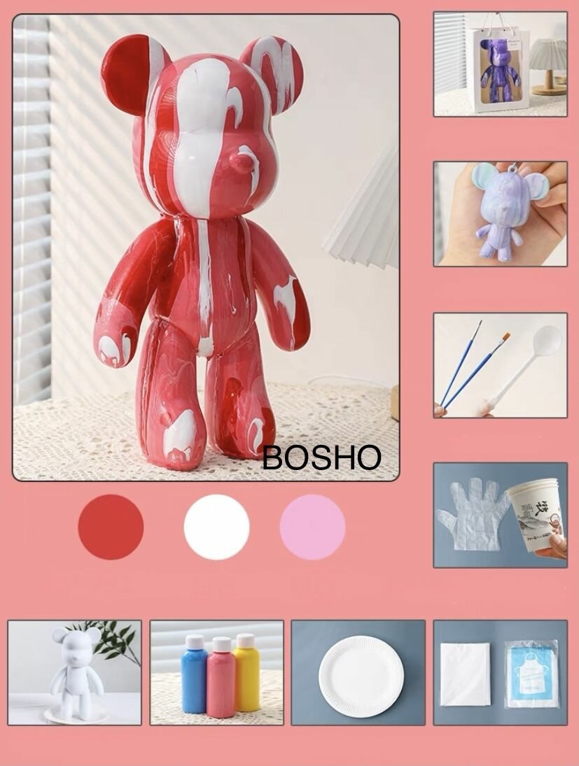 Подарочный набор Мишка BOSHO сделай сам 23 см. Сделай сам своего BEARBRICK!