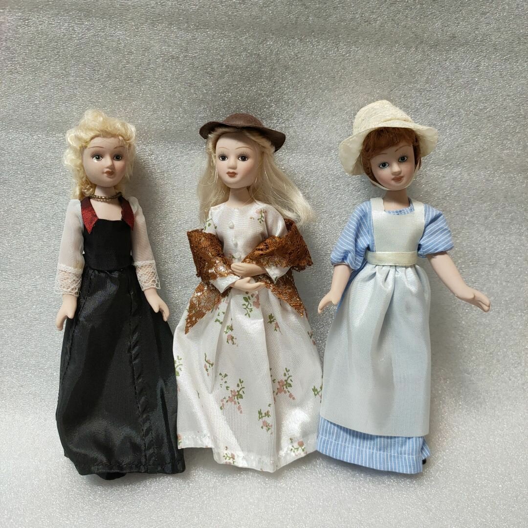 Куклы фарфоровые Деагостини Дамы эпохи Журналы № 40, 52, 76