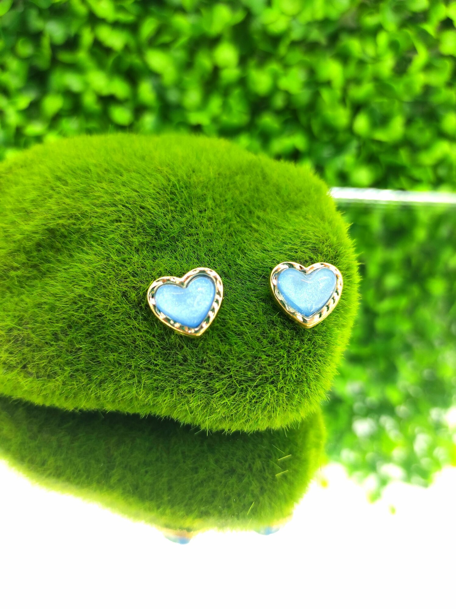 Серьги, искусственный камень