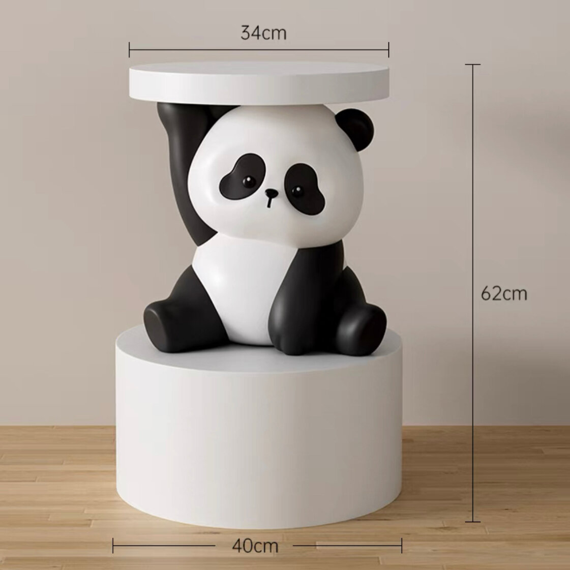 Интерьерный кофейный столик Panda (62см)