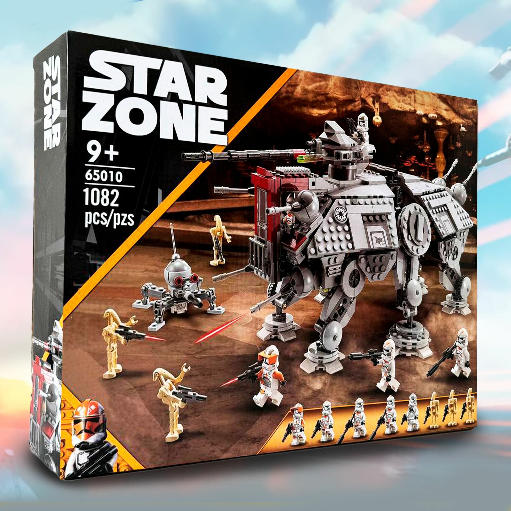 Конструктор Шагоход AT-TE Walker 65010 Звездные войны, Набор 1082 деталей, Подарочный игровой набор