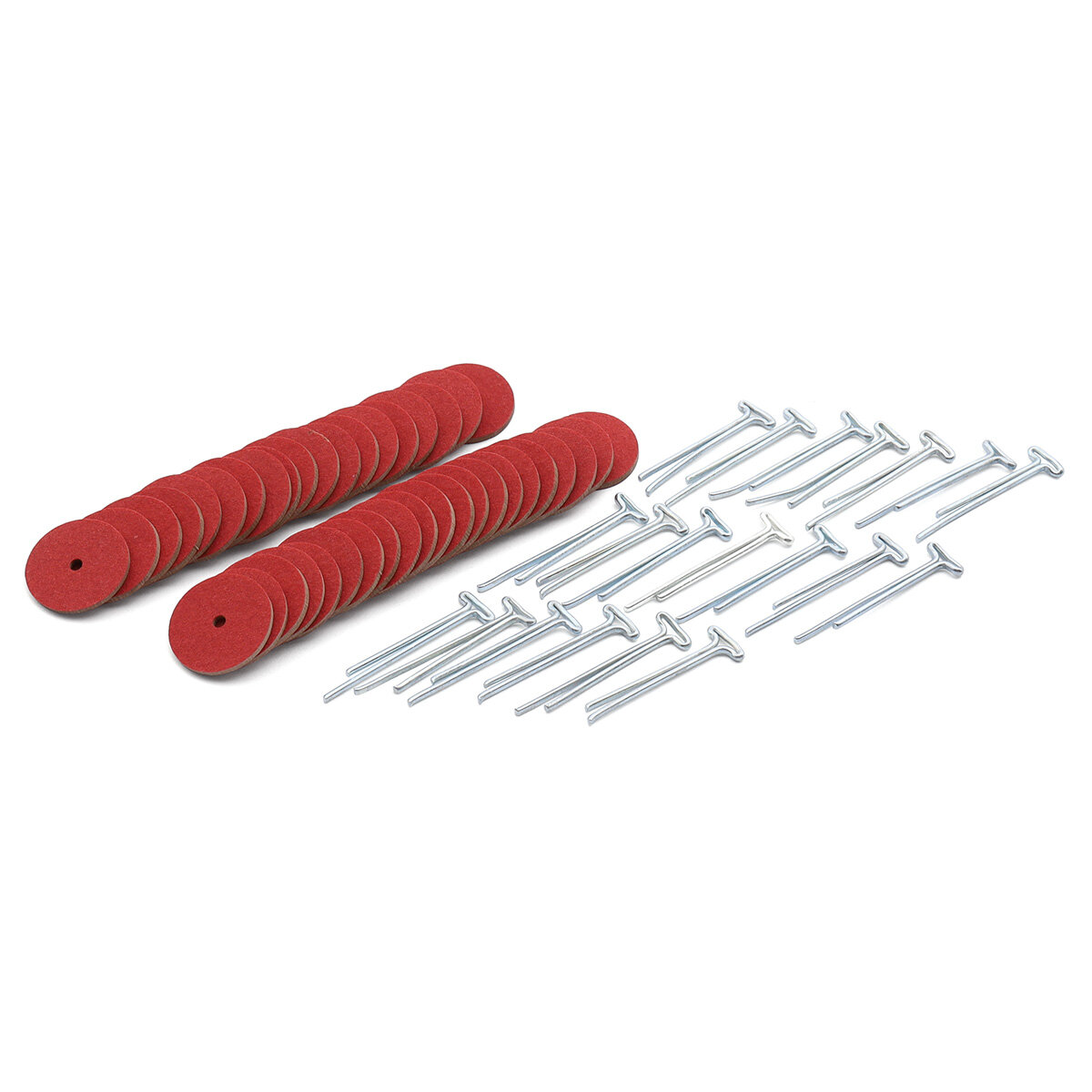 Набор креплений для рук и ног мягкой игрушки: диск из фибры 18 мм (40 шт), Т-шплинт 2*25 мм (20 шт)