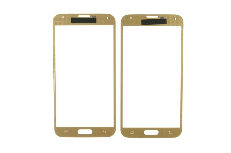 Стекло для переклейки Samsung G900/i9600 Galaxy S5 золотой