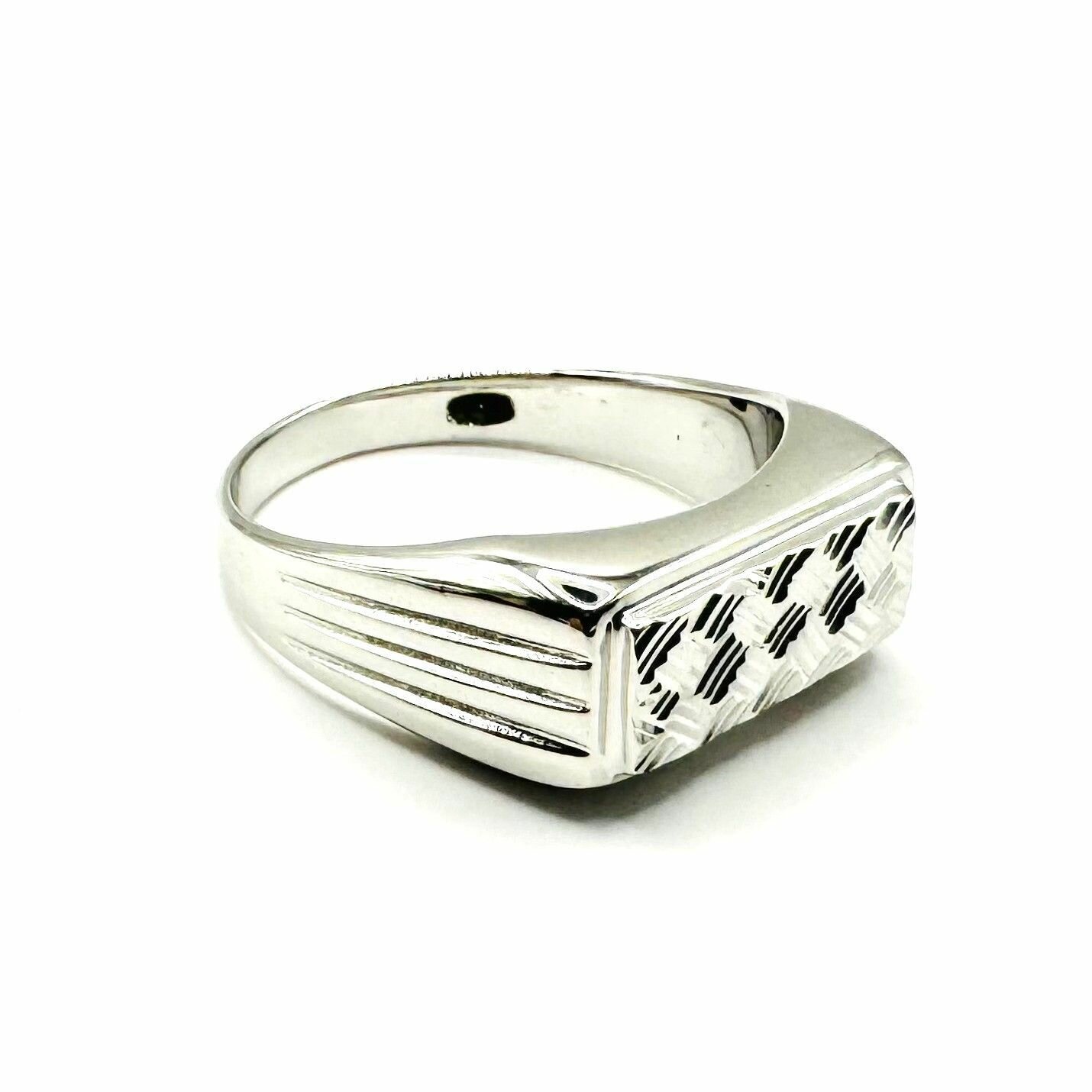 Печатка, серебро, 925 проба, родирование