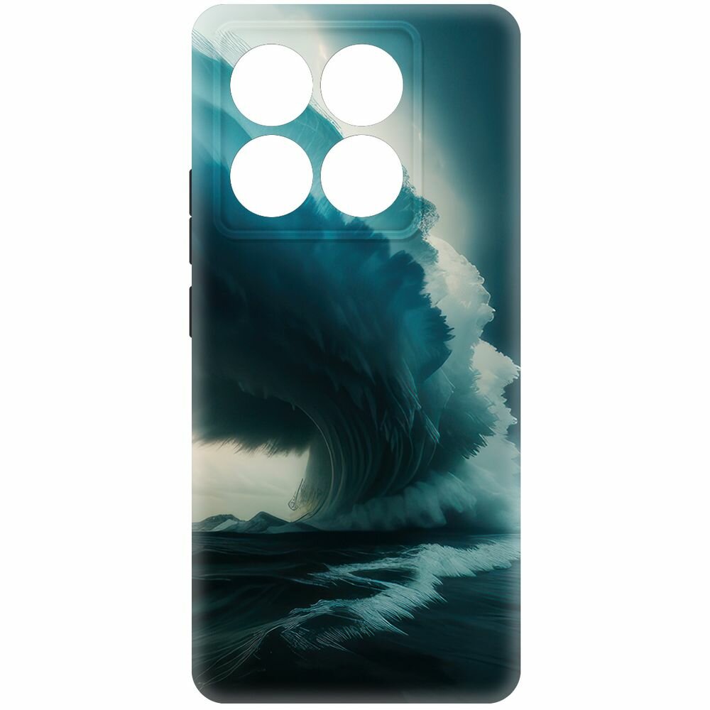 Чехол-накладка Krutoff Soft Case Торнадо для Xiaomi 14T Pro черный