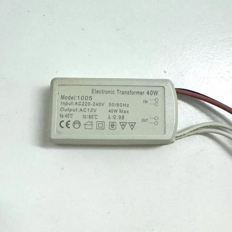 Электронный трансформатор 220V на 12V 1 Piece, 40W Not for LED