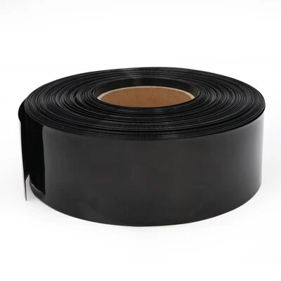 Термоусадочная трубка ПВХ для аккумуляторов 18650 Width 32mm Dia 20, черный, 1M