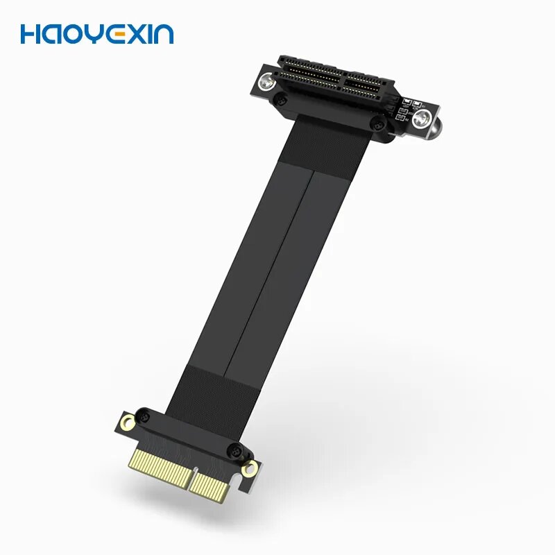 Haoyexin PCI-E 4X Адаптер Riser Card 90 градусов 20CM, 180-90