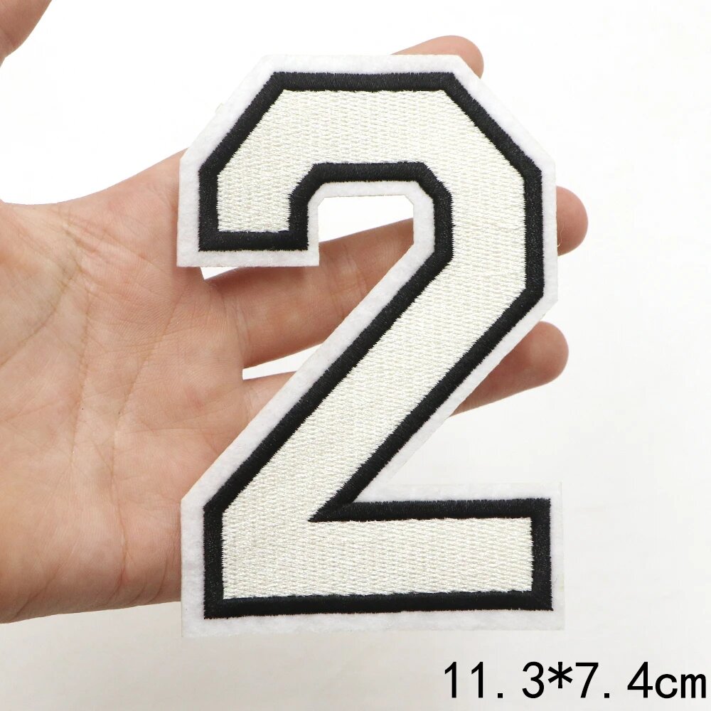 Нашивки с буквами и цифрами для одежды 2