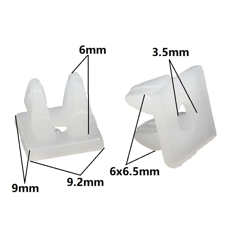Размер Несколько вариантов 50 шт. Автомобильный пластиковый фиксированный фиксатор, гайка, винт, втулка, зажимы, крепеж