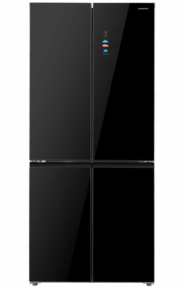 Многокамерный холодильник Maunfeld MFF190NFDB No frost, черный
