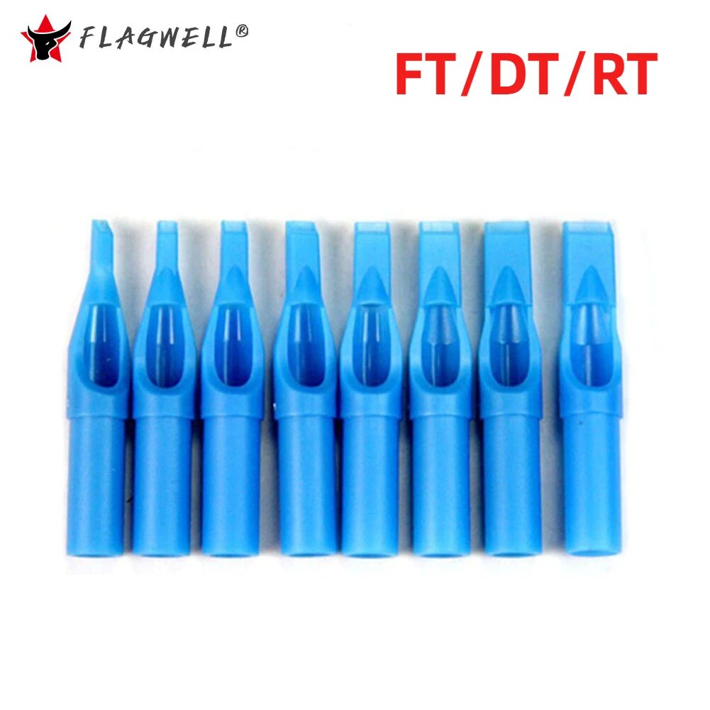 FLAGWELL Одноразовые наконечники для тату-машинок 50 шт 15FT