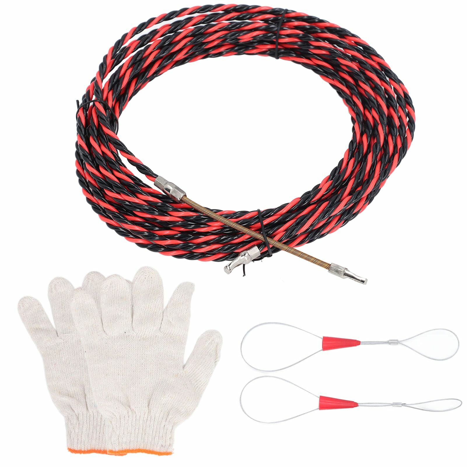 Устройство для протяжки кабеля 5 м с перчатками