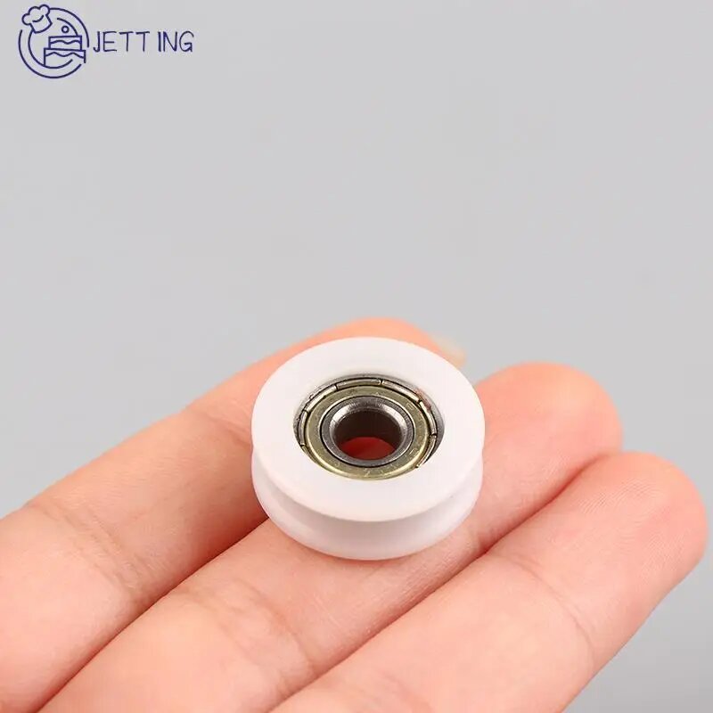 Скользящее колесо 1 шт. для движущихся дверей и окон, Ролик подшипника 626, 6*22*7 мм, плоское колесо, U-образная дорожка, нейлоновая прокладка, Инжекционный материал