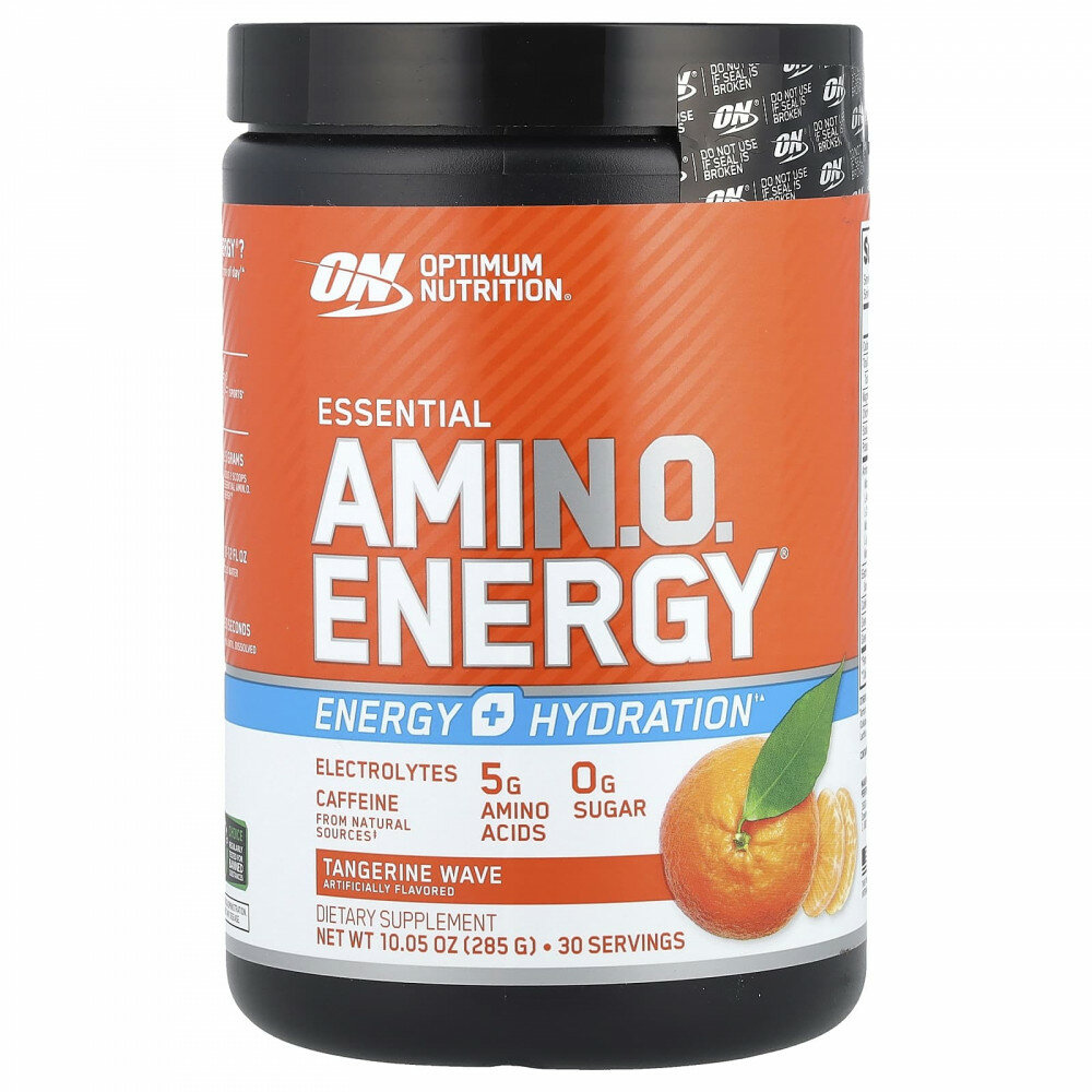 Optimum Nutrition, Essential Amin.O. Energy®, Tangerine Wave, 285 г (10,05 унции)