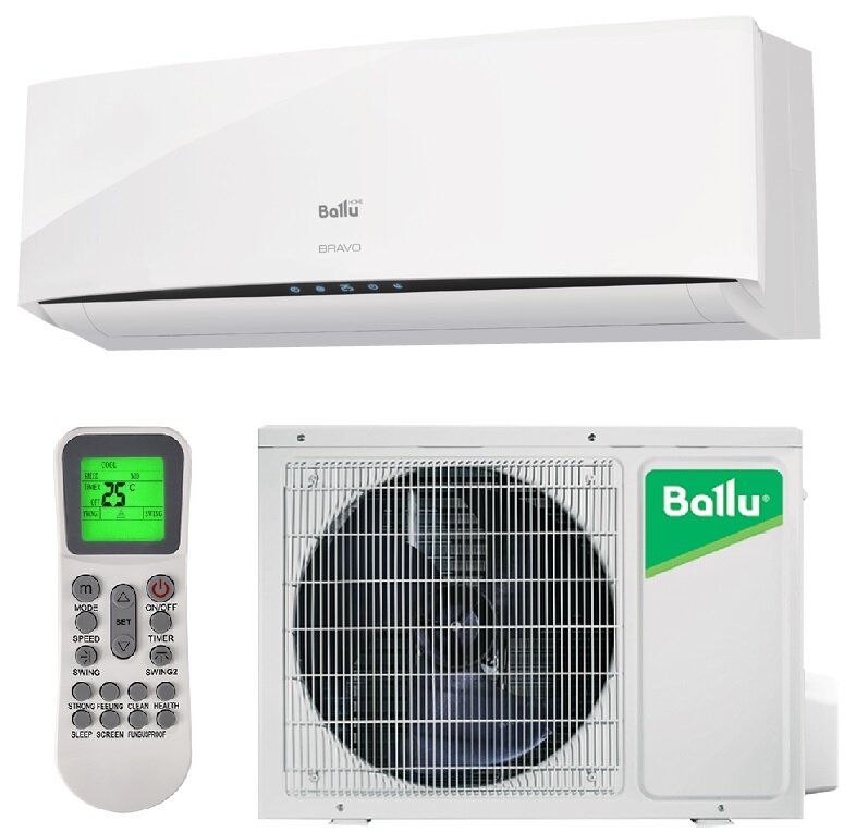 Сплит-система Ballu BSQ-36H N1_14Y Bravo (R410) on/off, белый