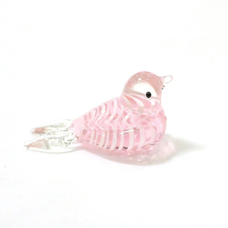 Миниатюрные стеклянные птицы JSSMTLP Розовый, Розовый