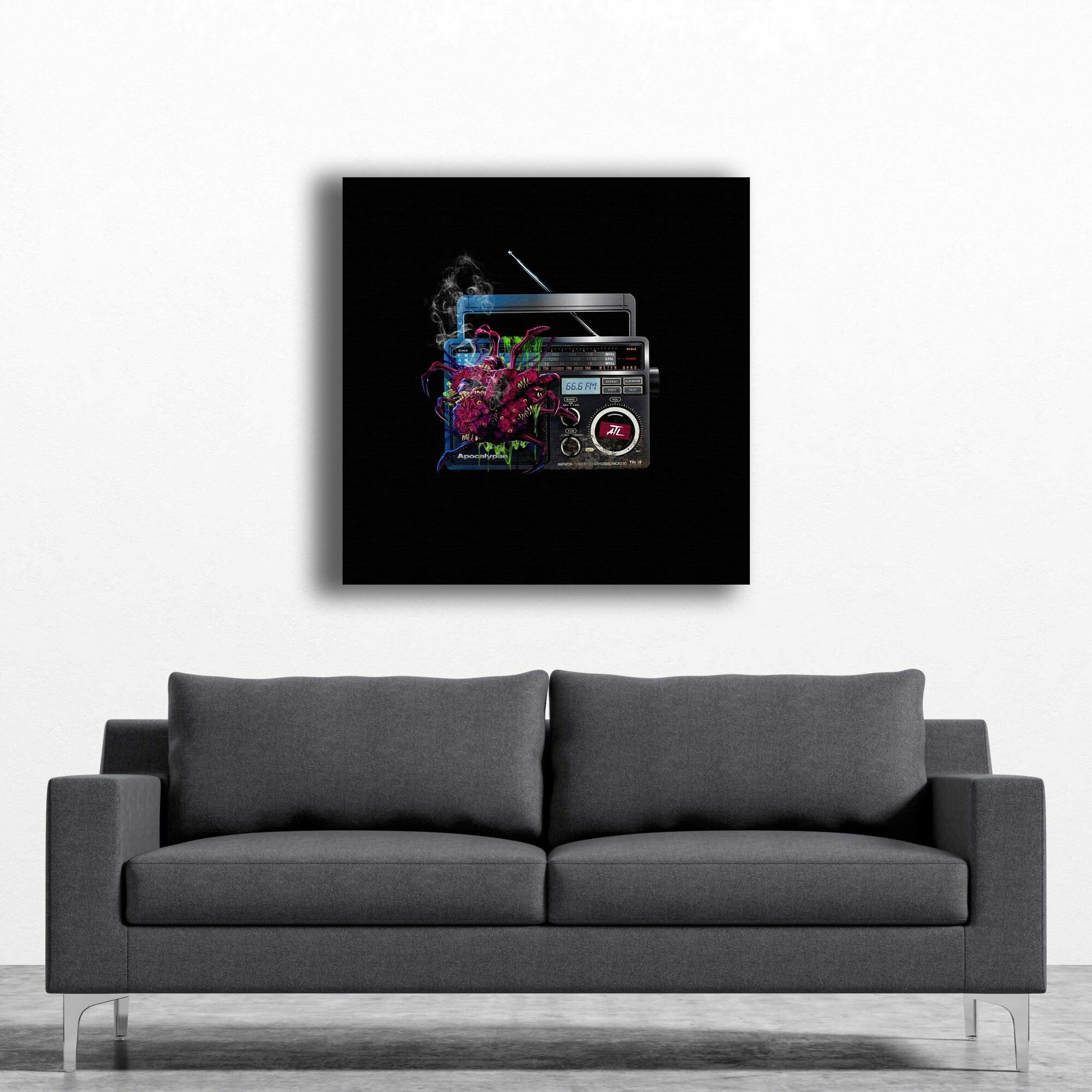 Картина на холсте ATL / атл / Радио Апокалипсис / 40*40