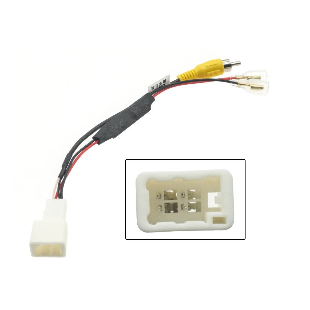 Кабель камеры заднего вида Toyota | 4-контактный разъем | Для оригинальной заводской камеры | Видеоадаптер