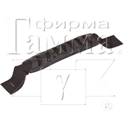 RB001 Ручка со стропой "Gamma" ( 25 мм) 127 x 25 x 20 мм черный