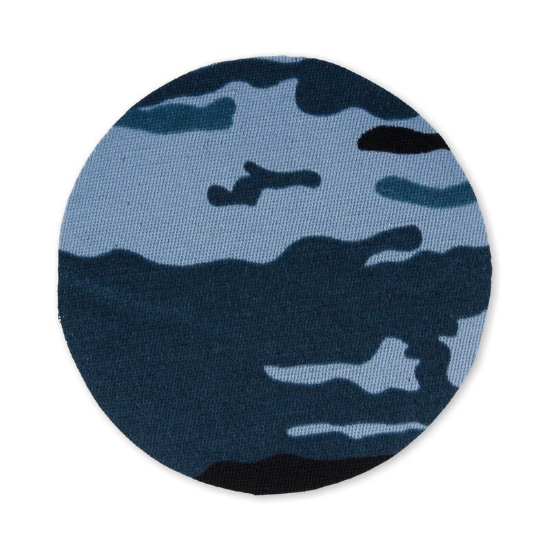 BLITZ Термоаппликация круглая 12 см диаметр, термозаплатка 1-03-09 т. хаки, круглая форма